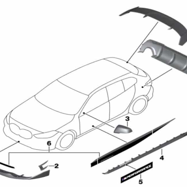 BMW M Performance M1 Rear Diffuser » Pfister Autotechnik-Shop